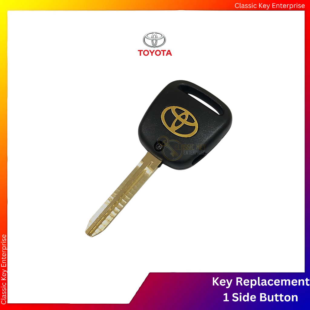 Toyota Key Shell Replacement For Remote Side 1 Button | Silicone Casing ...