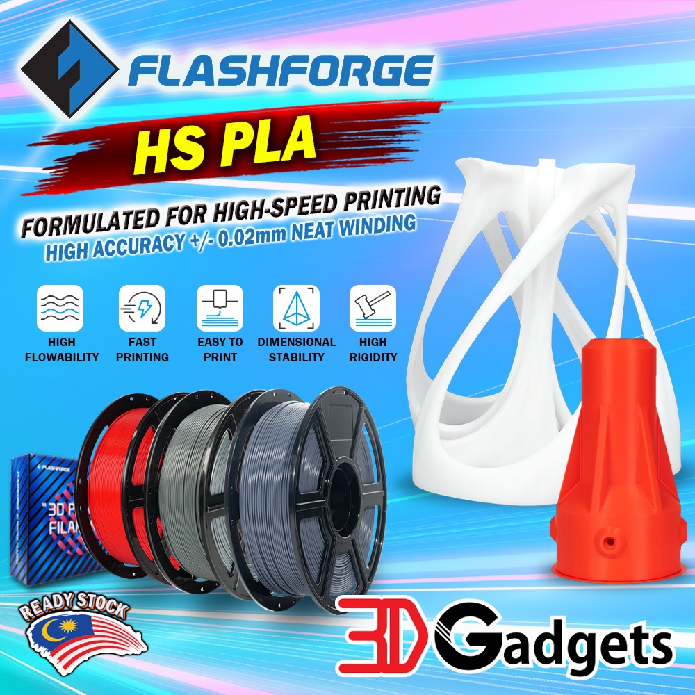 Flashforge HS PLA Filament Rapid Flow Rate for High Speed Printing 1 ...