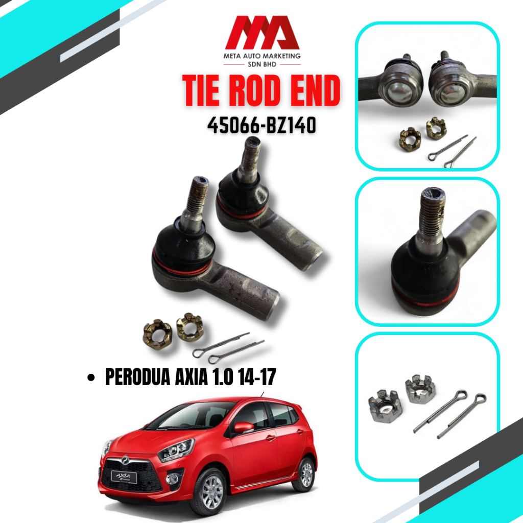 TIE ROD END SETS LH & RH PERODUA AXIA 1.0 2014-2017 (45046-BZ140 ...