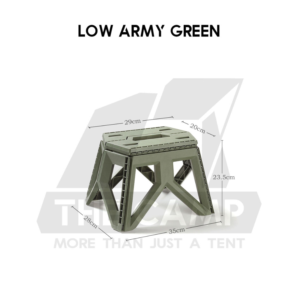 Military Style Camping Stool Outdoor Foldable Chair Folding Sleeve Bag ...