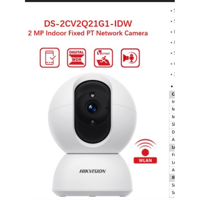 Hikvison Wireless PT Camera DS-2CV2Q21G1-IDW | Shopee Malaysia
