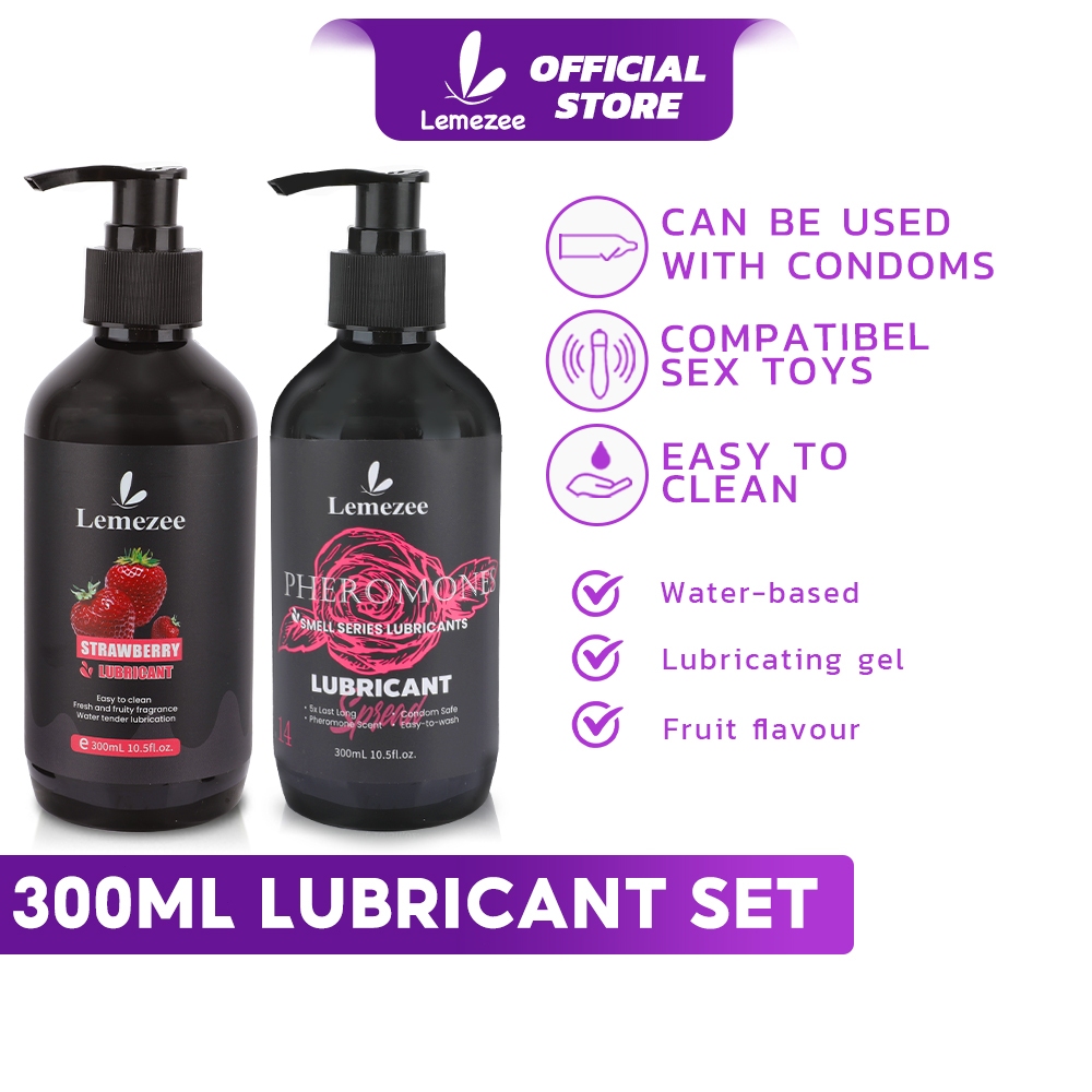 Lemezee Fruit Lubricant Gel Water Oil Based Lubricant Soluble Gel Set (300ml x 2) | Shopee Malaysia