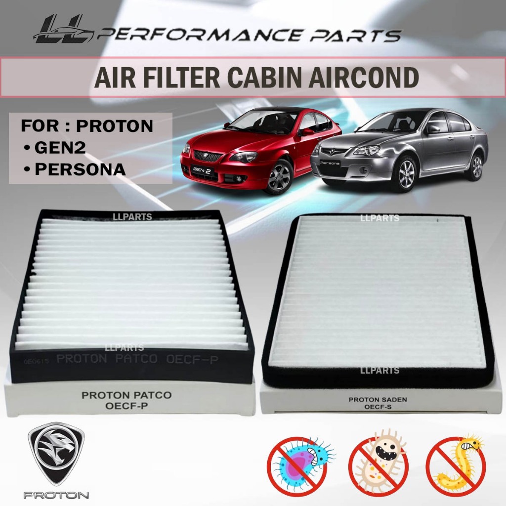 Cabin Air Filter For Proton Gen2 Gen 2 / Persona Air Filter Cabin ...