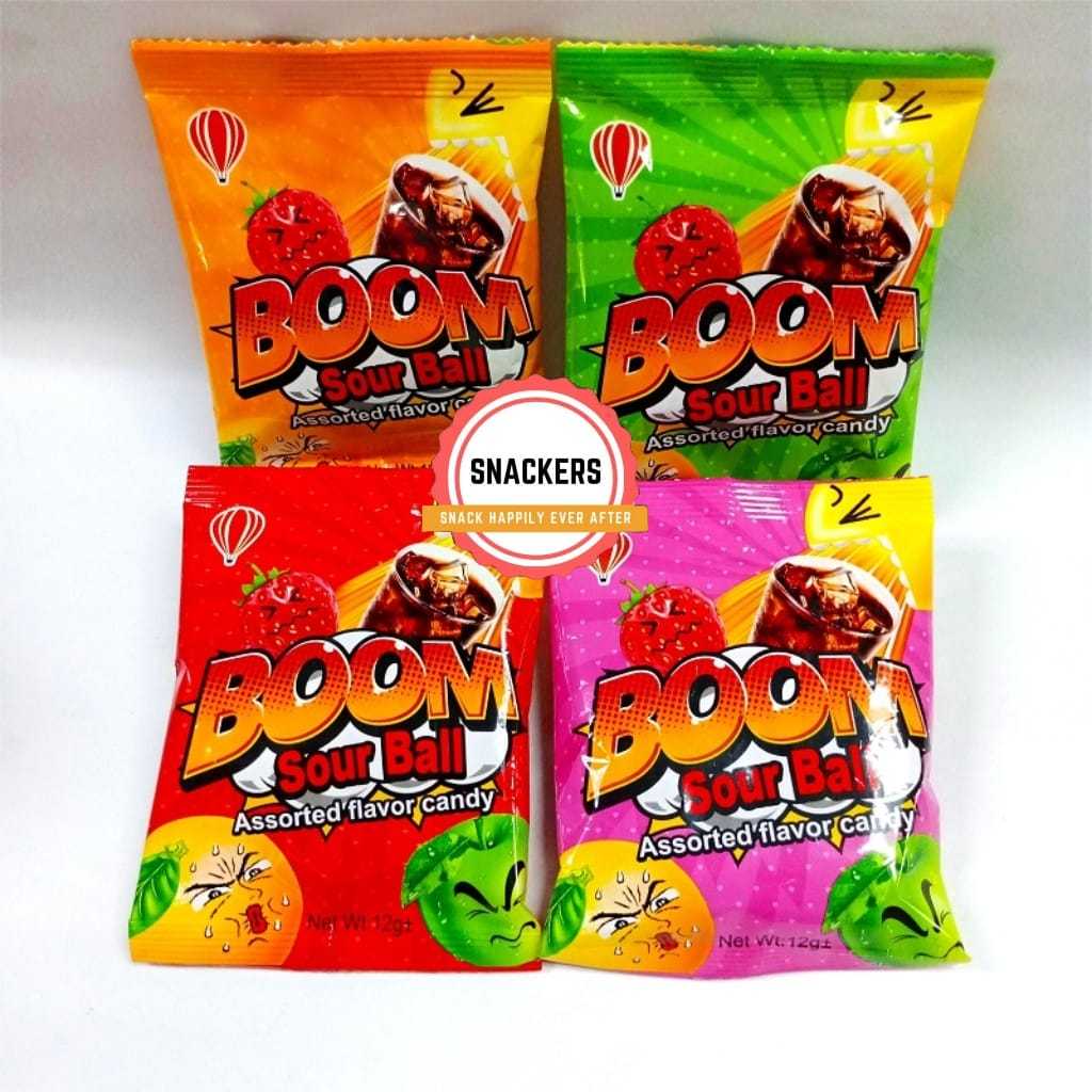 🔥Ready Stock🔥 30Pcs Boom Sour Ball Assorted Flavor Candy Gula-Gula ...