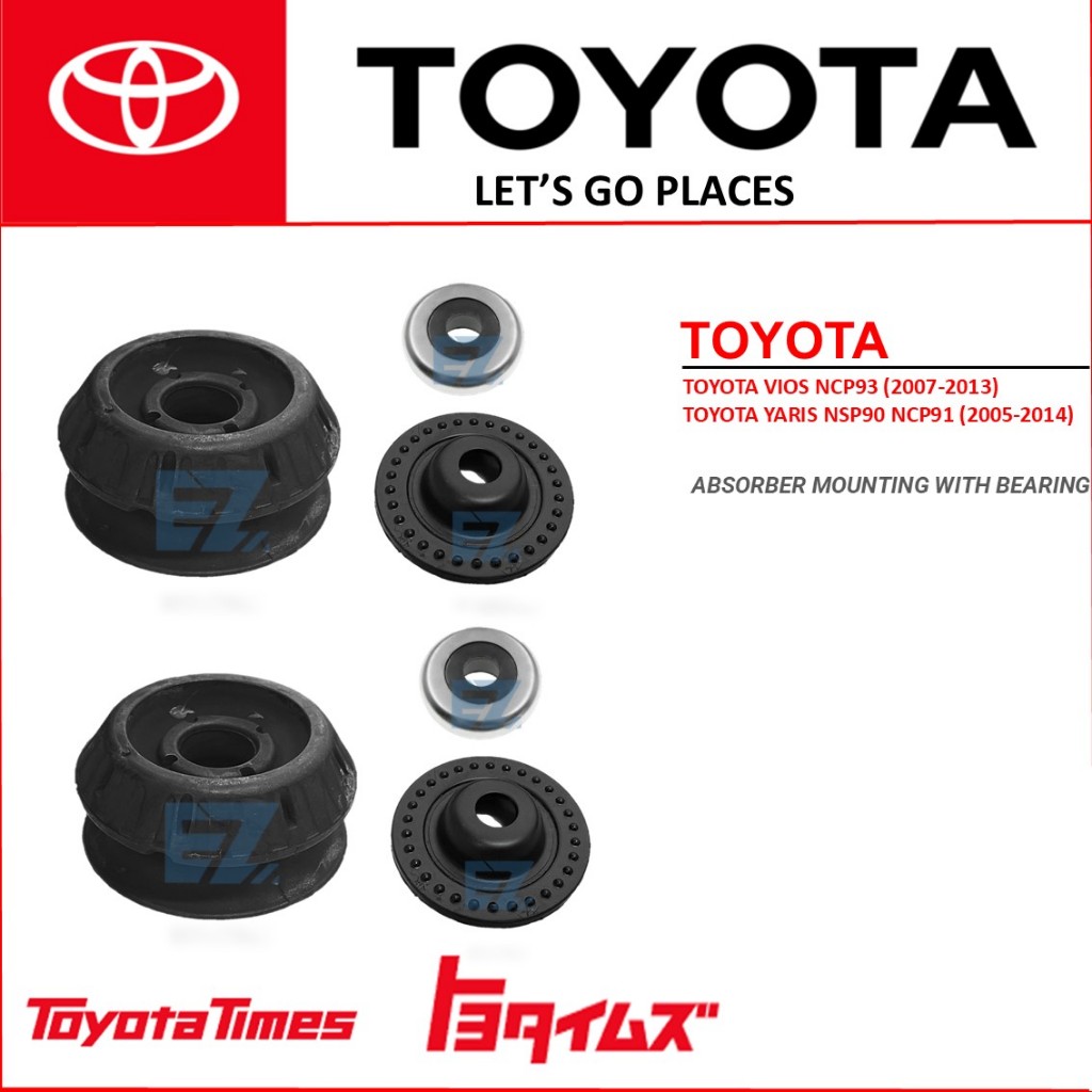 [6 IN 1] - FRONT ABSORBER MOUNTING BEARING STRUT DAMPER TOYOTA VIOS ...