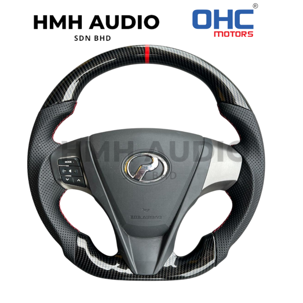 Perodua Bezza Carbon Steering Leather Steering Bezza Steering | Shopee ...