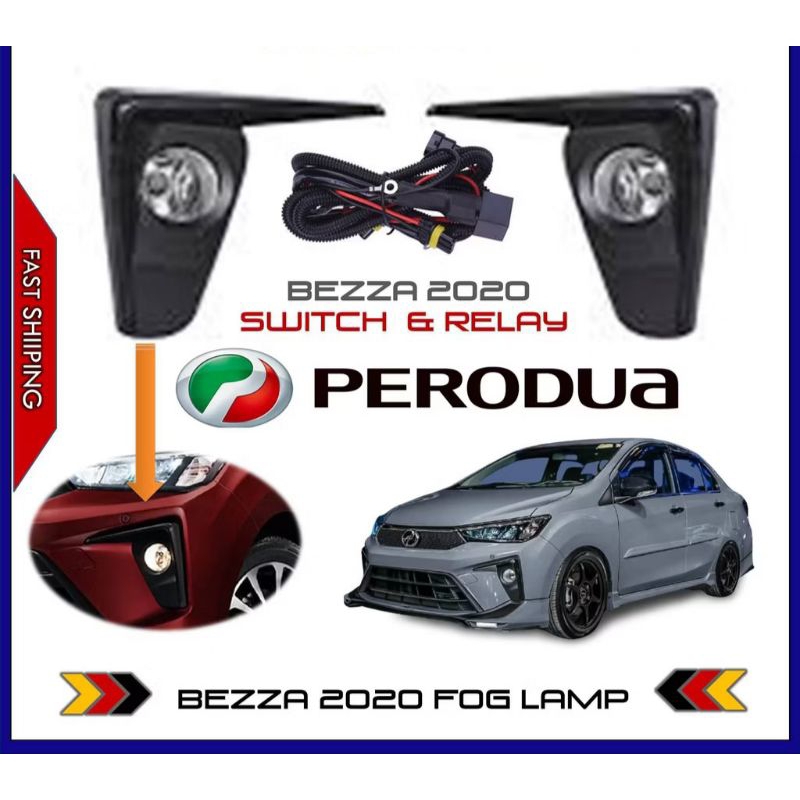 Original Perodua Bezza 2019-2021 Spot light Fog Lamp | Shopee Malaysia