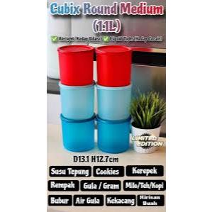 Tupperware Cubix Round Medium 1.1L-1PC | Shopee Malaysia