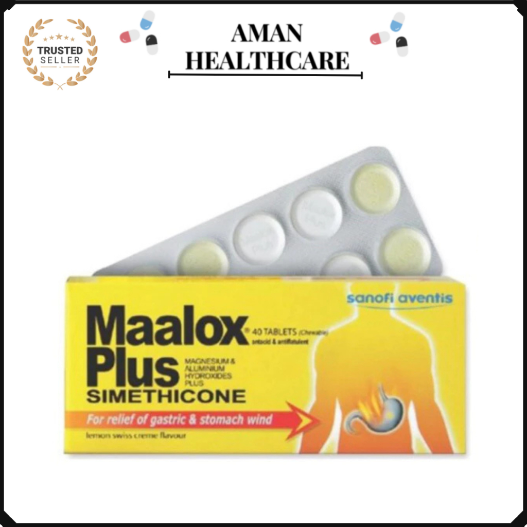 MAALOX PLUS CHEWABLE TABLET (10'S / 40'S) | Shopee Malaysia
