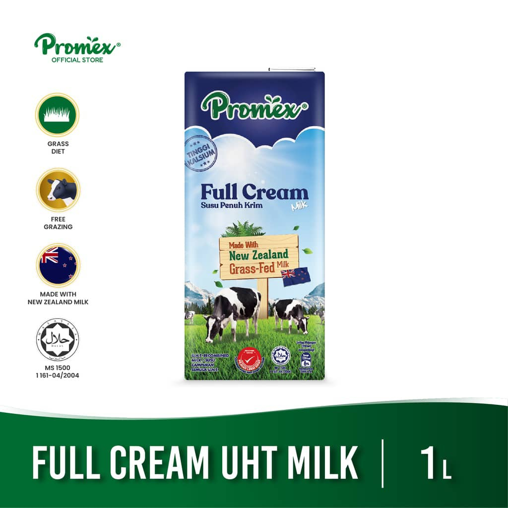 Promex UHT Full Cream Milk 1L | Shopee Malaysia