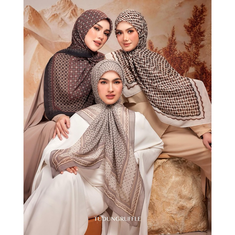 TUDUNG RUFFLE NIRMALA ( WHITE LABEL) ORIGINAL HQ BAWAL | Shopee Malaysia