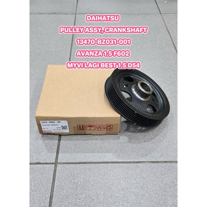 DAIHATSU PULLEY ASSY, CRANKSHAFT 13470-BZ031-001 AVANZA 1.5 F602 MYVI ...