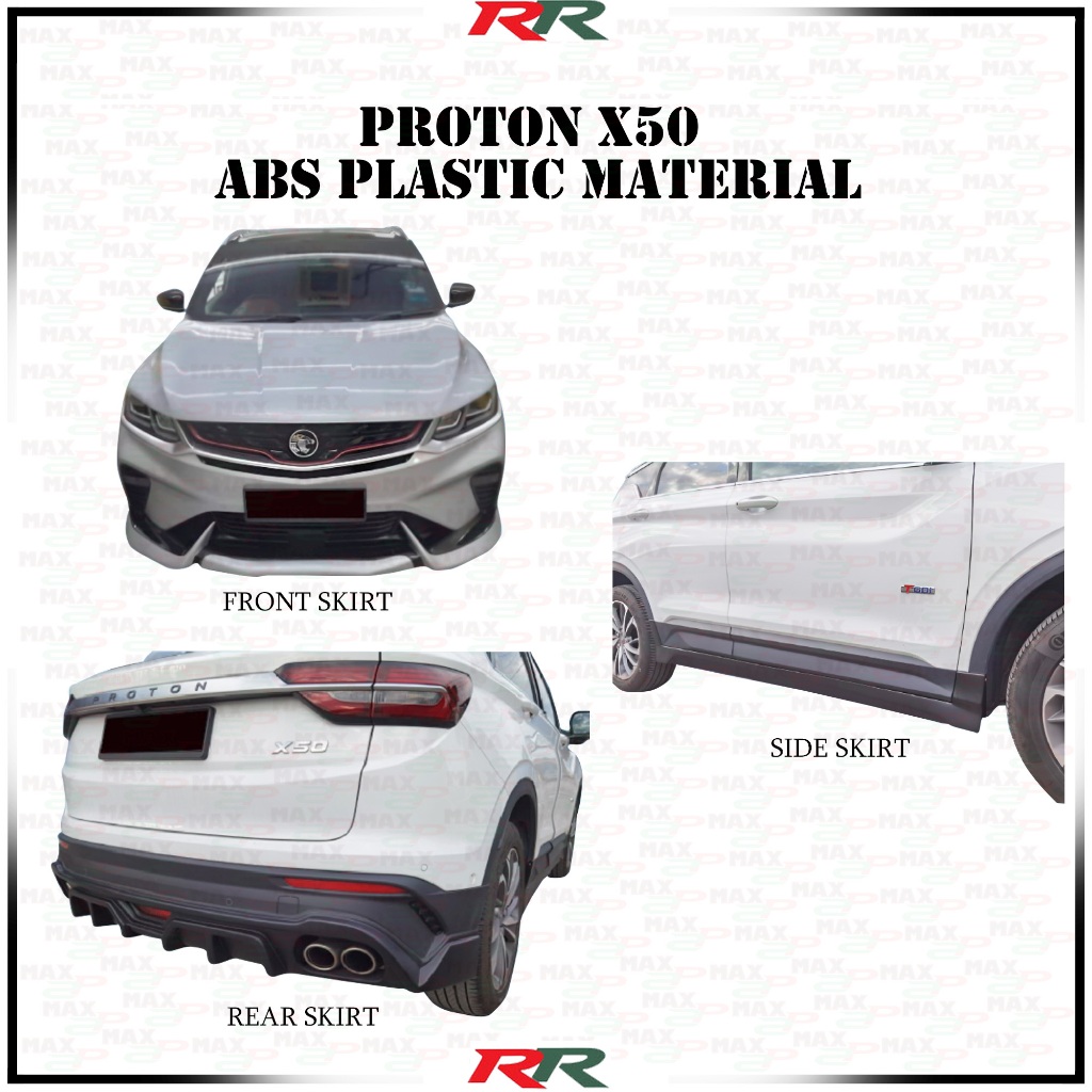 Proton X50 Front Rear Side Set Skirt Skirting Lower ABS Plastic Body ...