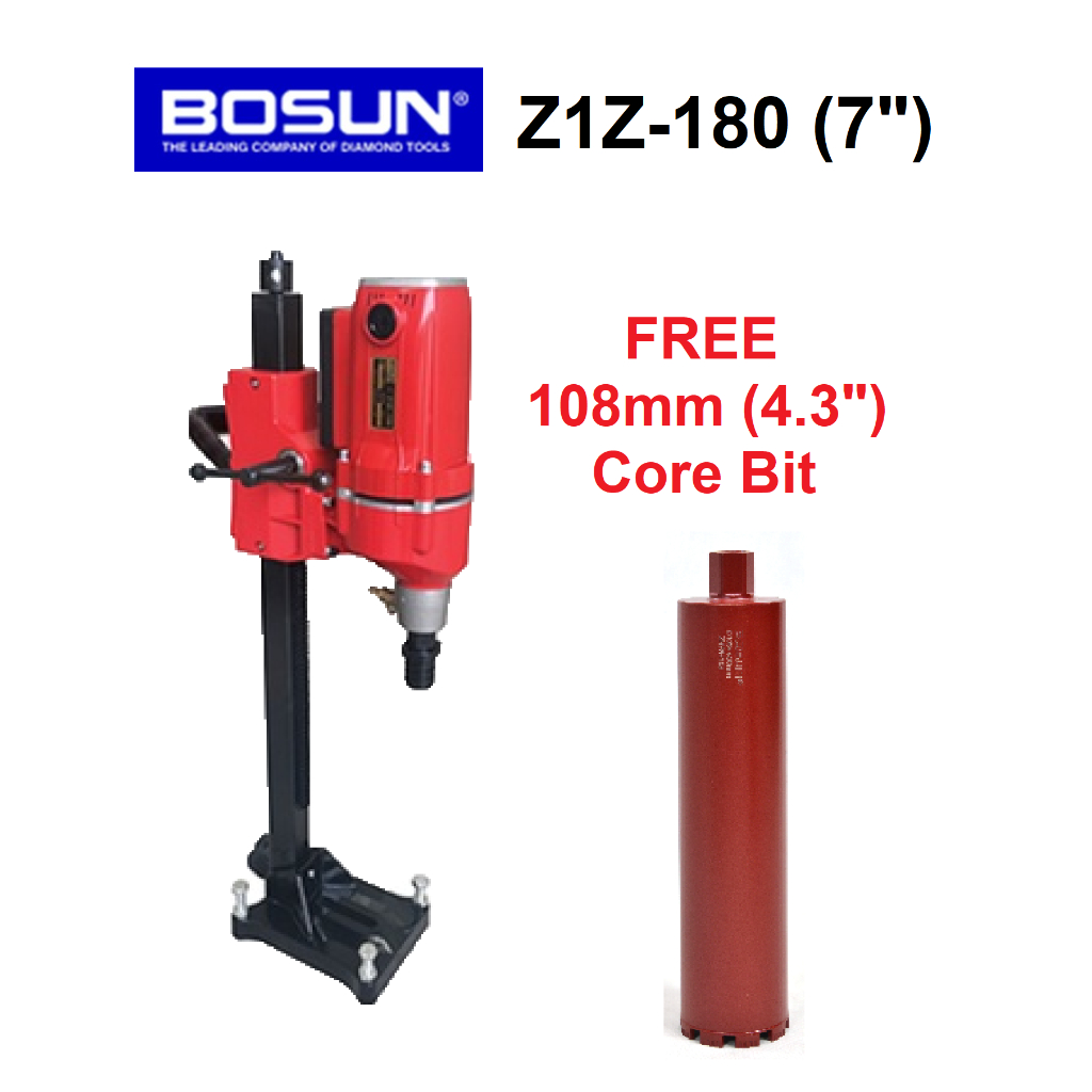 [FREE SHIPPING] BOSUN Stand Drill Coring Machine / Concrete Core Bit ...