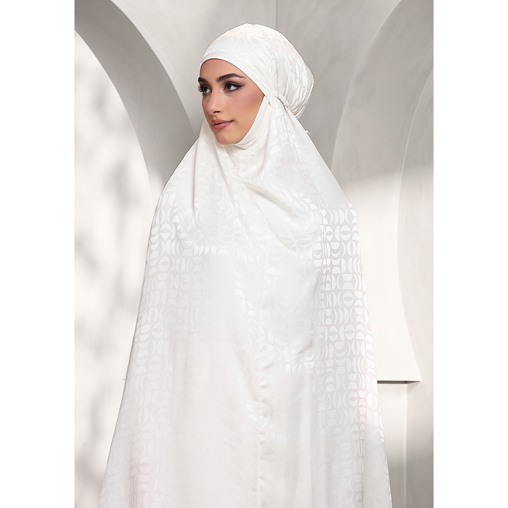 BOKITTA HILAL PREMIUM WOMEN PRAYER SET - PLAIN JACQUARD SATIN | Shopee Malaysia