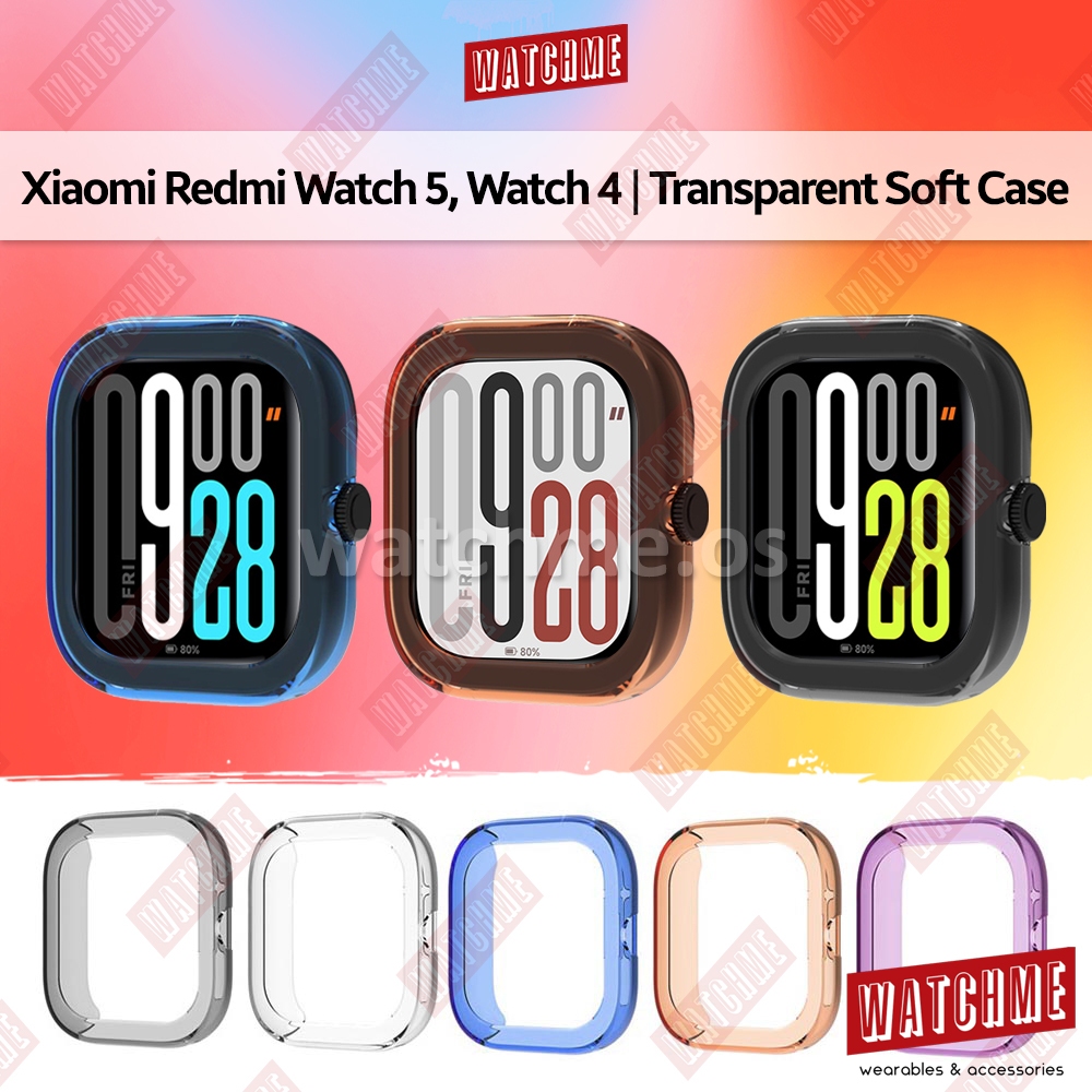 Xiaomi Redmi Watch 5 / Watch 4 Soft Case, Transparent Color Casing ...