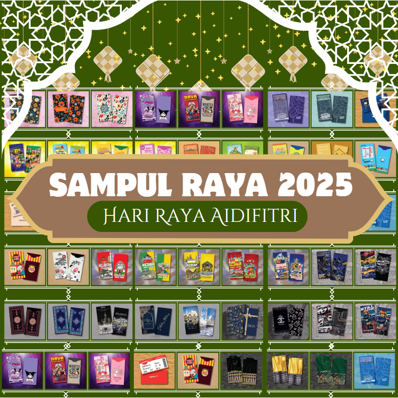 【Sampul Raya Viral 2025】Sampul Raya Parodi/Duit Raya 1Paket=10pcs ...