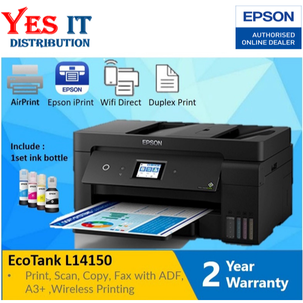 Epson EcoTank L14150 A3+ Wi-Fi Duplex Wide-Format All-in-One Ink Tank ...