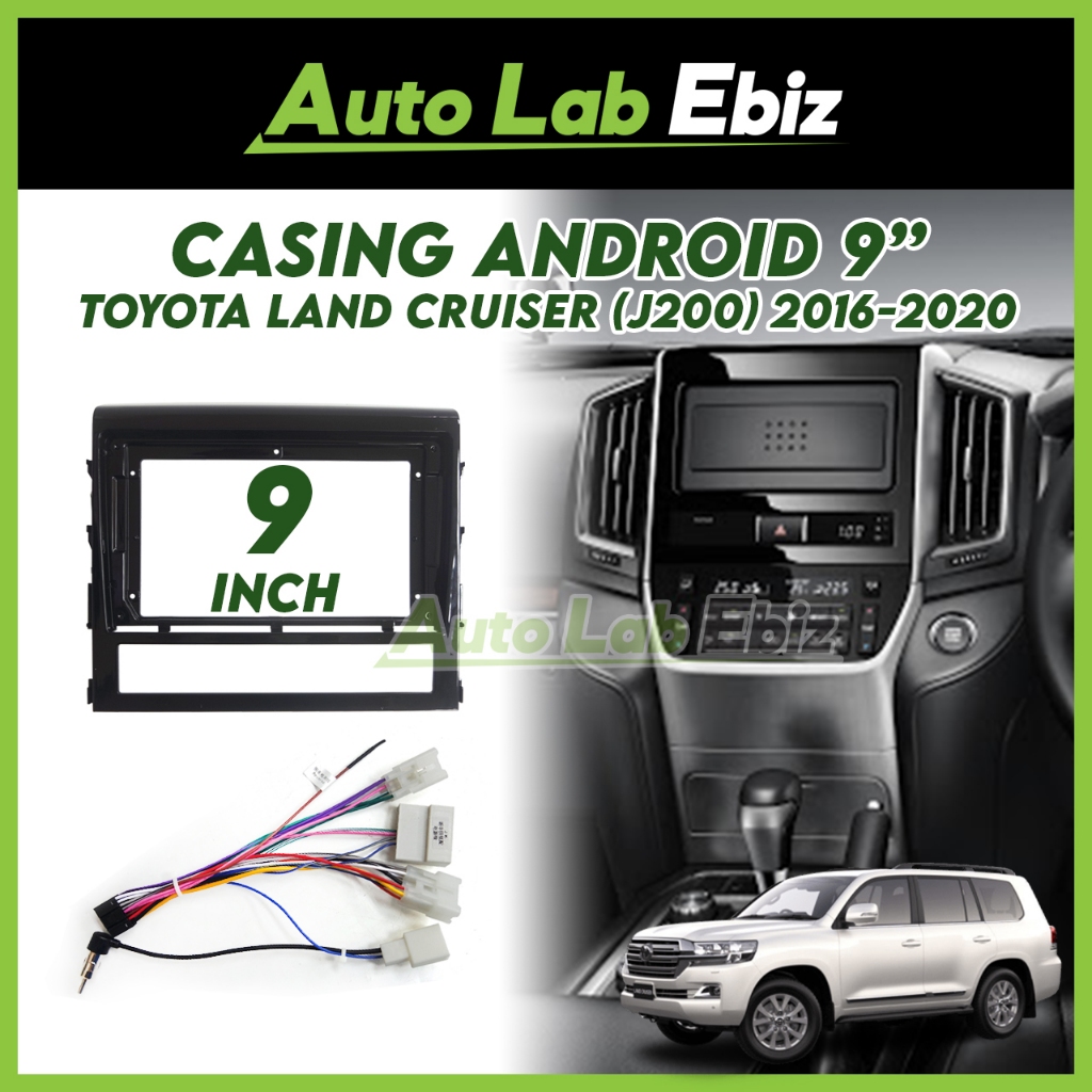 Toyota Land Cruiser J200 2016-2020 Android Player Casing 9" inch with ...
