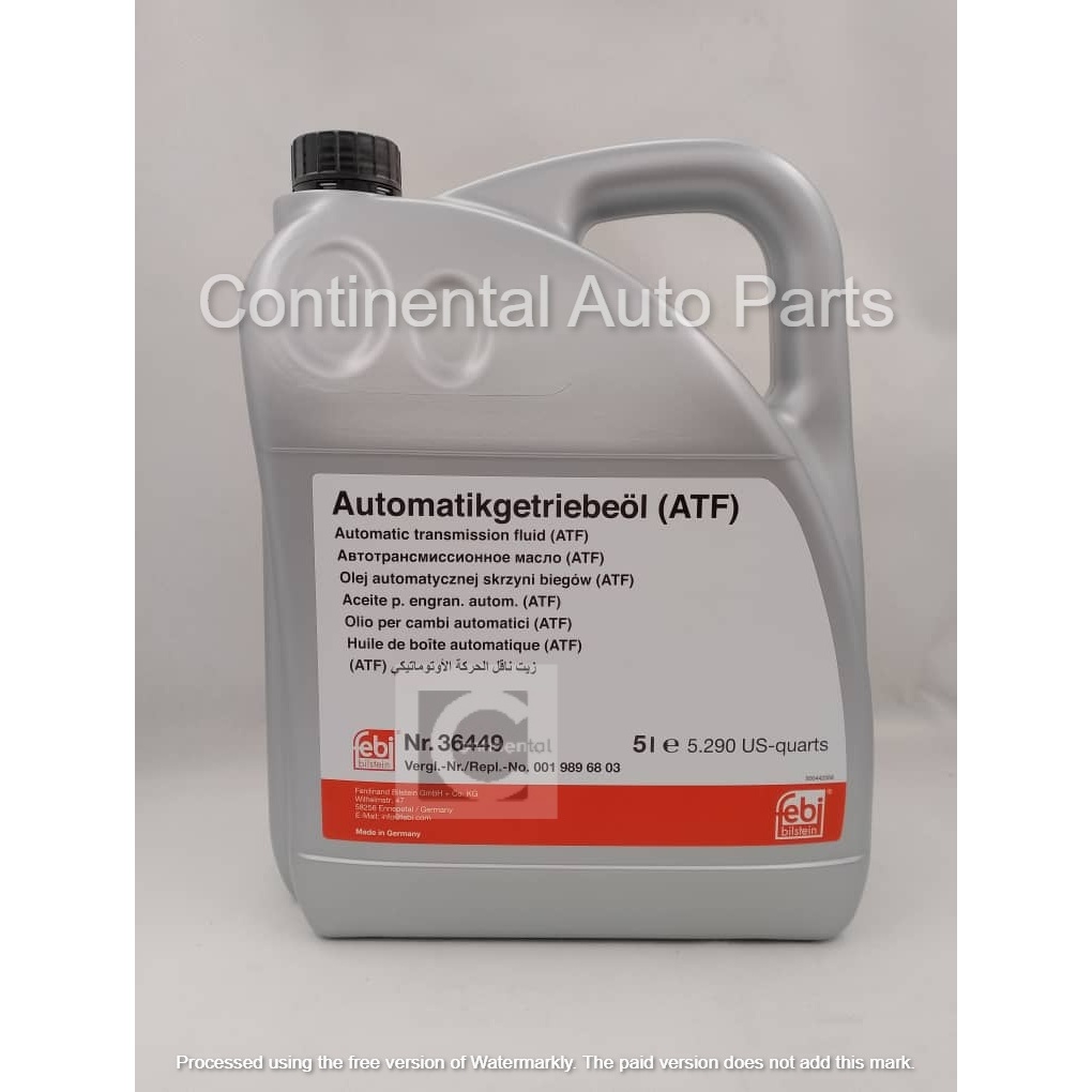Mercedes-Benz FEBI Automatic Transmission Oil 5Lit 722-9 5L (RED COLOUR ...