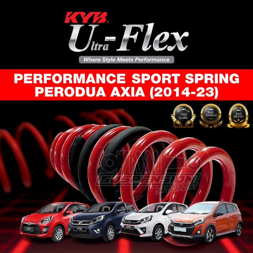 KYB U-FLEX PERODUA AXIA (2014 - 2022) KYB ULTRA FLEX SPORT SPRING ...