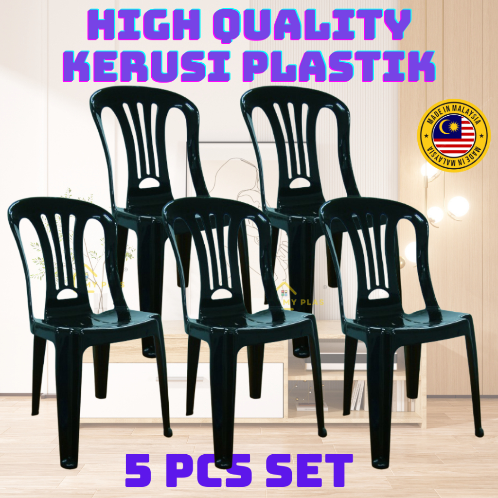 10 Pcs High Quality Plastic Chair/Kerusi Makan/Kerusi Plastik/Dining ...
