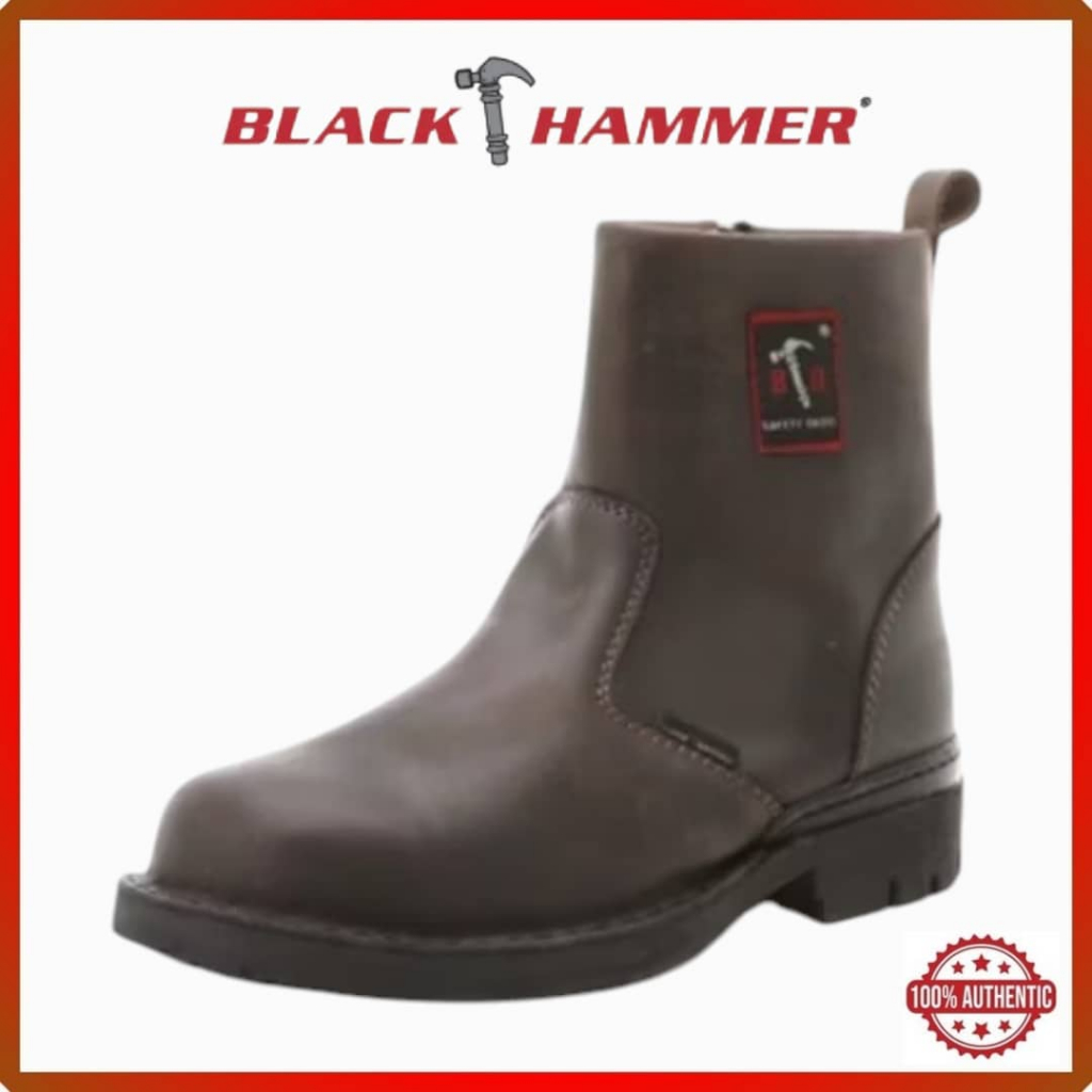 BLACK HAMMER Original Leather Safety Boots 4000 Series | Kasut Kerja Safety Sarung BH4664 ...