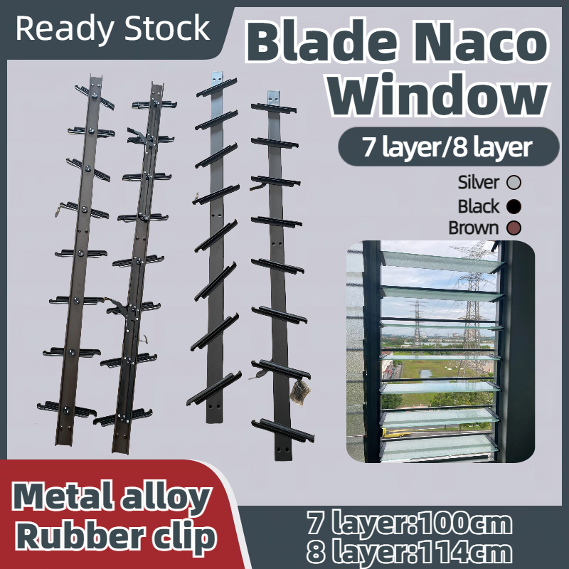 Blade Window Naco 7/8Layers Tingkap Nako Aluminium Window Louvers Blade ...