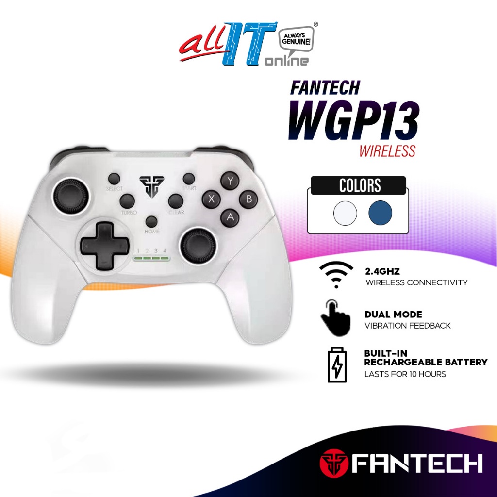 Fantech WGP13 2.4G Wireless Gaming Controller PC Gamepad Joystick ...