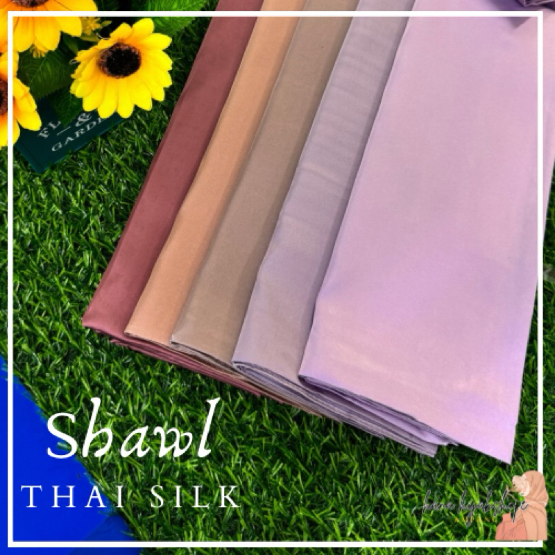 Shawl Hijab Premium Thai Silk - Tudung Selendang Shawl | Shopee Malaysia