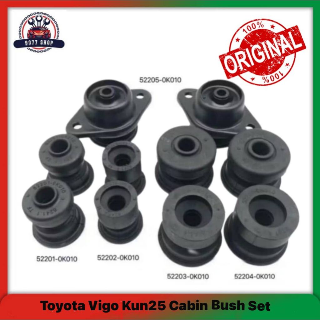 Original Toyota Cabin Mounting/Body Bush/Body Mounting (10PCS/SET) FOR ...