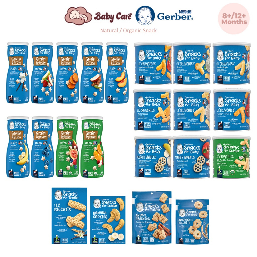 Gerber Baby Organic Puffs, Baby Snacks, Baby Food, Baby Biscuits, Lil ...