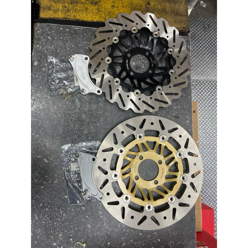 HONDA WAVE125 RCB RACING BOY FRONT DISC BRAKE PLATE 298MM GOLD DISC ...