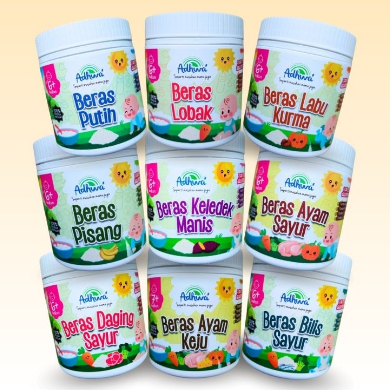 ADHWA baby food 6m+ makanan bayi sihat 150g | Shopee Malaysia