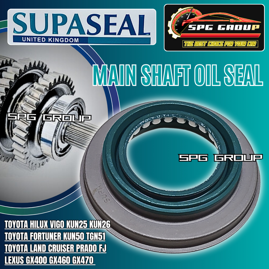 SUPASEAL EUROPEAN FORMULATION MAIN SHAFT OIL SEAL TOYOTA HILUX KUN25 ...