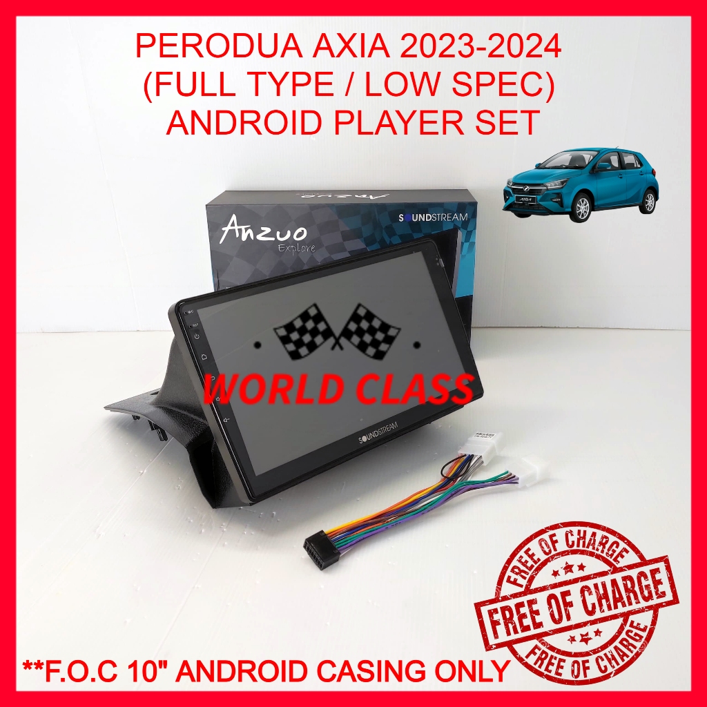 PERODUA AXIA 2023-2024 (FULL/LOW SPEC) SOUNDSTREAM 10" ANDROID IPS ...