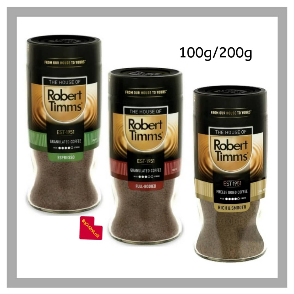 Robert Timms Premium Instant Coffee | Espresso | Full Bodied | Rich ...