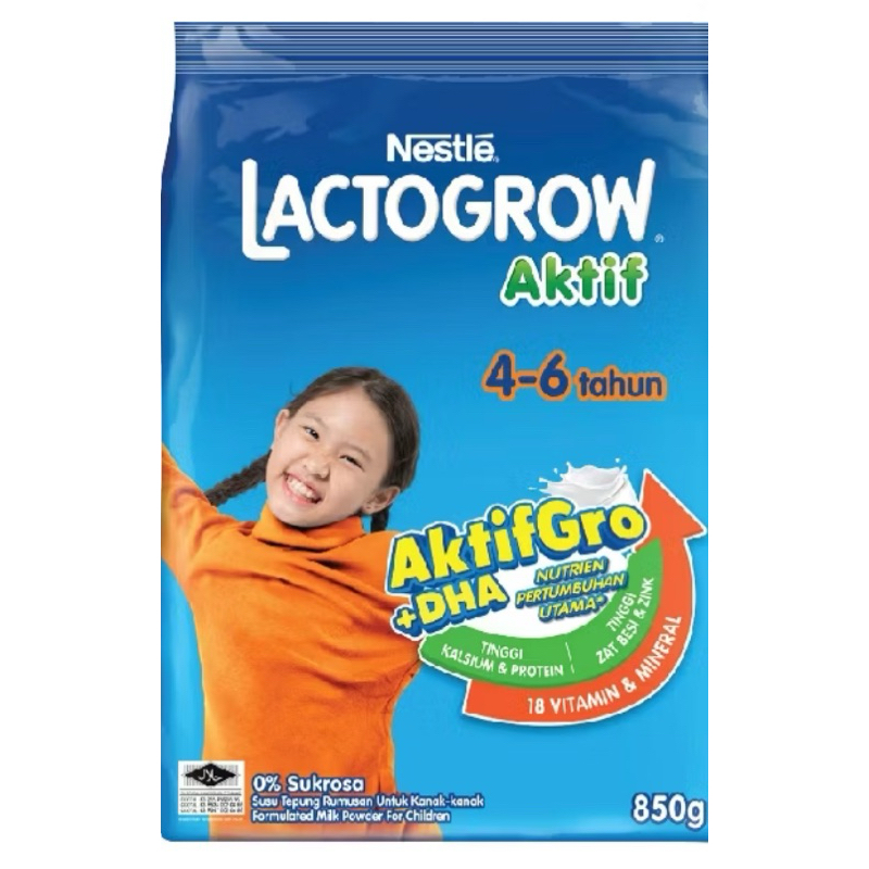 Nestle Lactogrow 1-3yrs/4-6yrs (850g) | Shopee Malaysia