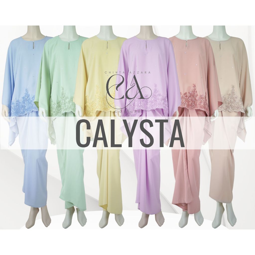 CALYSTA LACEY KAFTAN SET BAJU RAYA KURUNG BRIDESMAID NIKAH TUNANG READY STOCK | Shopee Malaysia