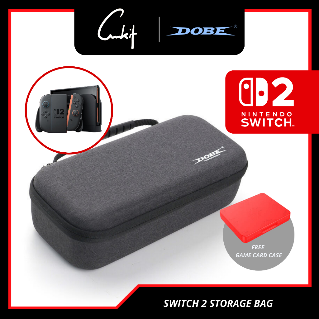 10.10 SALE 】DOBE Nintendo Switch 2 Storage Bag Larger Portable Carrying ...
