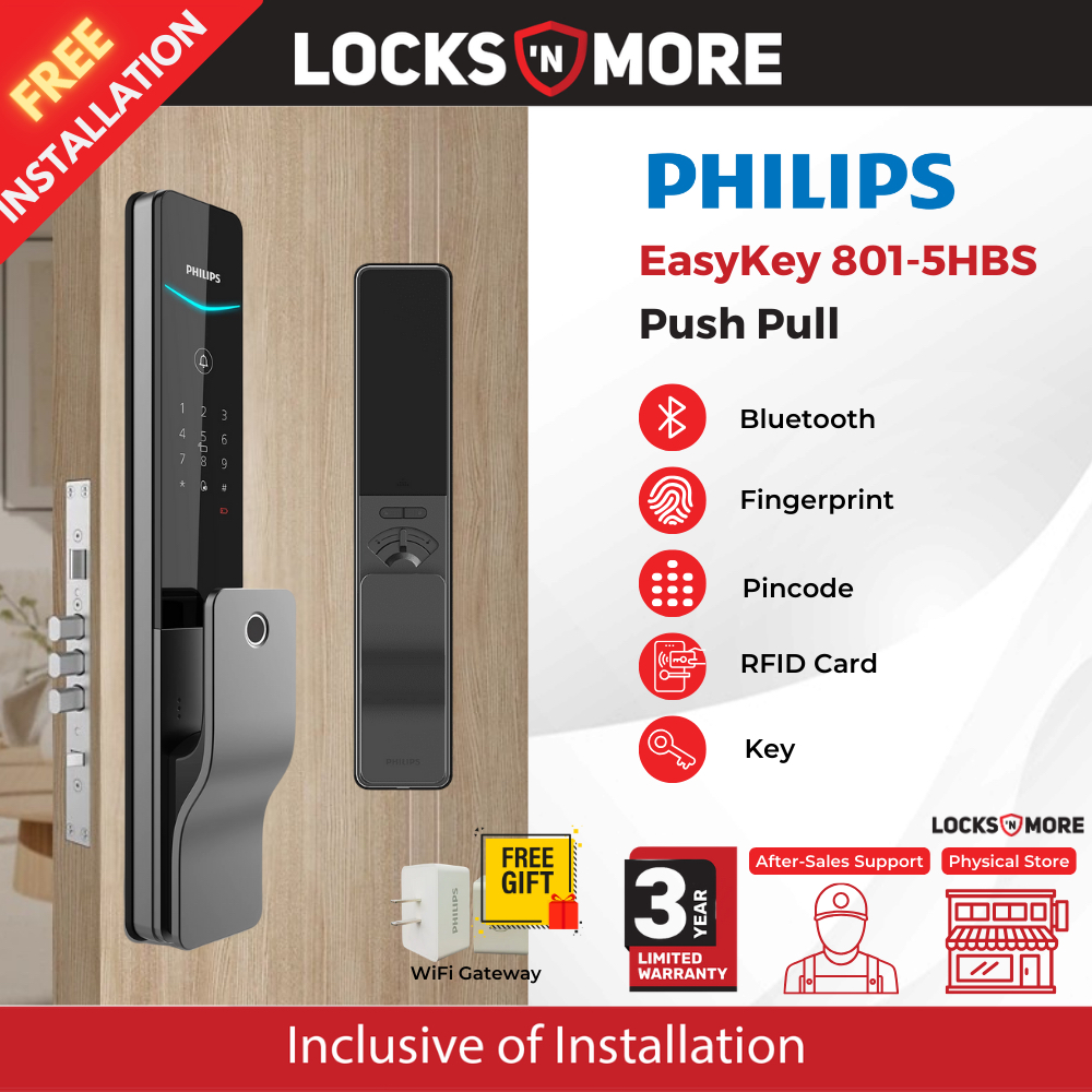 Philips EasyKey 801 Digital Lock | Free Installation | 3 Years Warranty ...