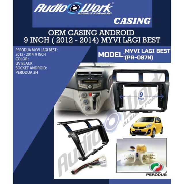 Perodua Myvi Lagi Best 2012-2014 Android Player Casing 9" / 10" inch ...