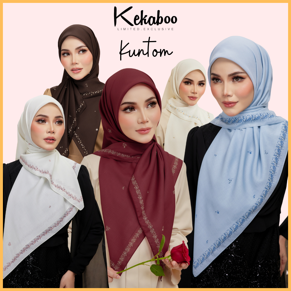 KEKABOO Tudung Bawal Kuntom Cotton Sedondon Raya Ibu Anak 2025 | Shopee ...