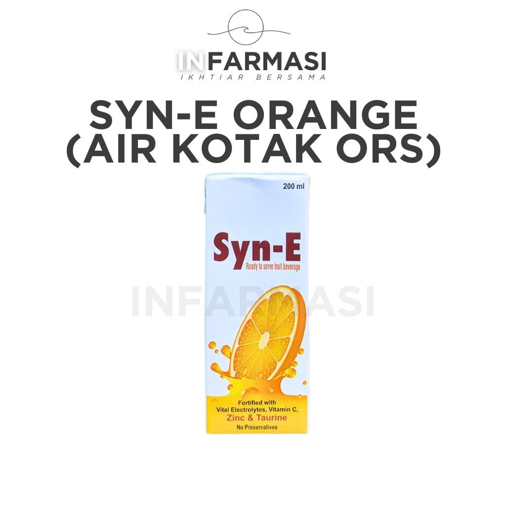 Syn-E Electrolytes Orange Juice 200ml | Minuman Air Garam ORS Kotak ...