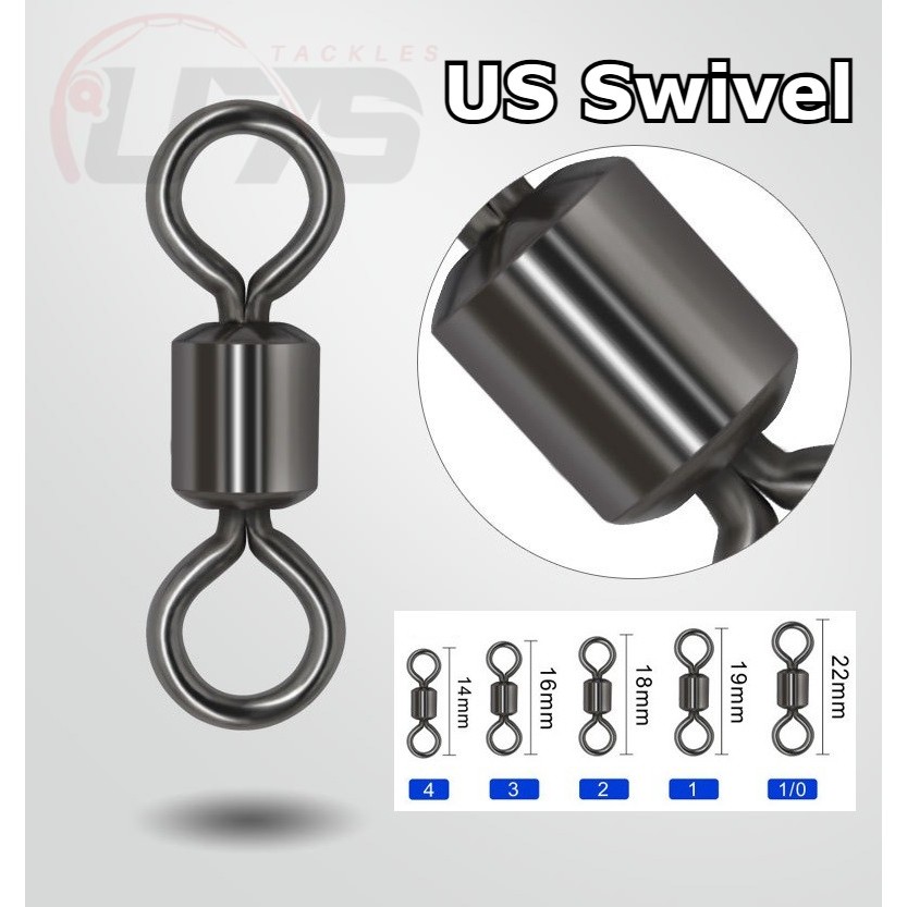 (40PCS/100PCS) UTS US Swivel For Jigging/Casting Pancing/Power Rolling ...
