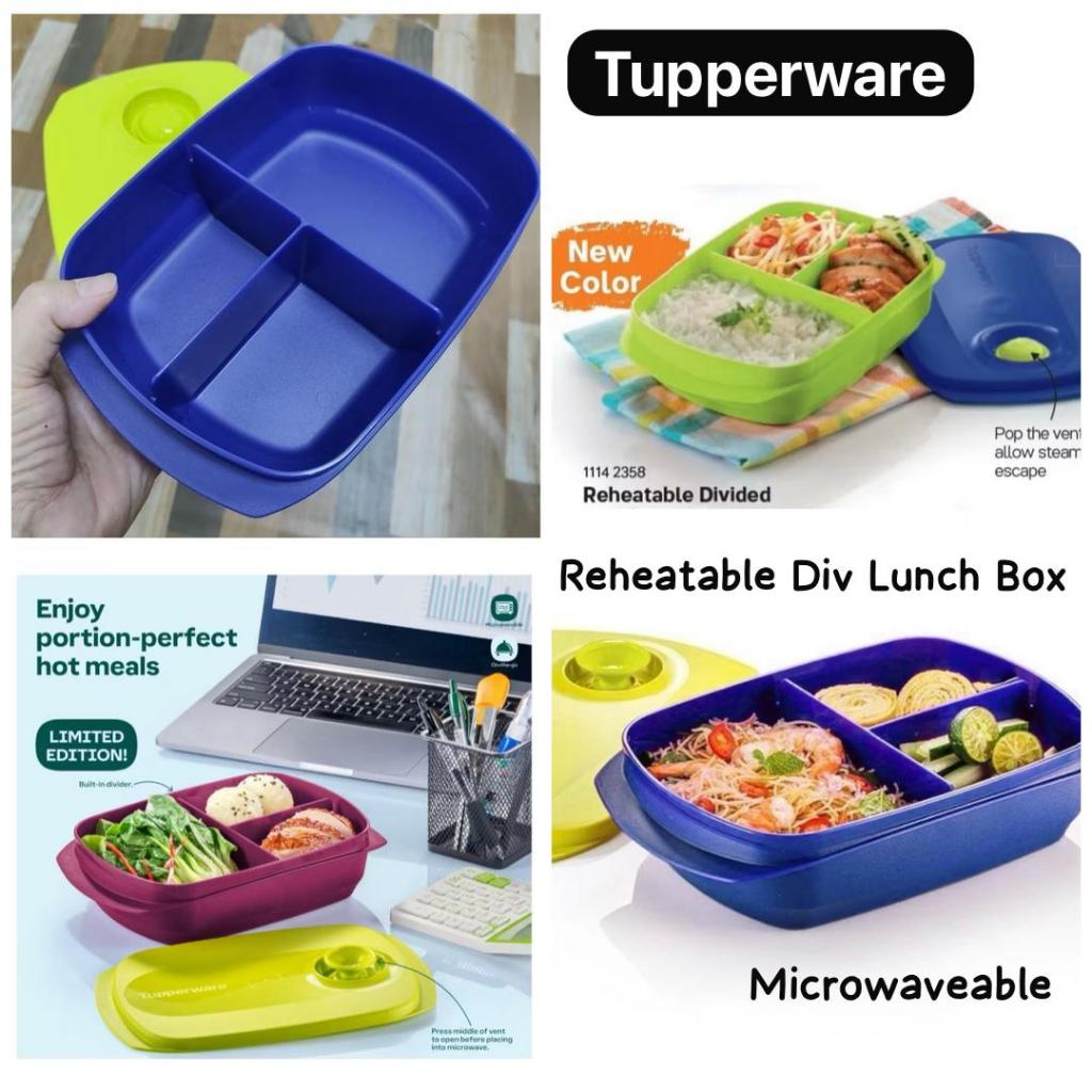 Tupperware Reheatable Divided Lunch Box 1L/ Microwaveable Lunch Box ...