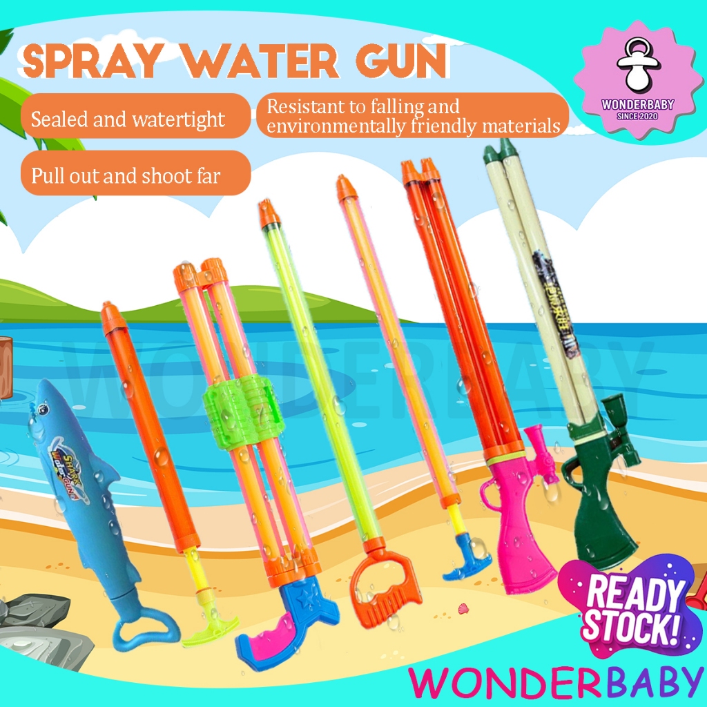 Outdoor Fun Summer Pulling type Water Cannon Swim Sprayer Toy For Kids ...