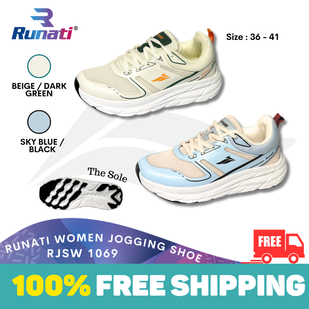 Runati Women Jogging Shoes 2025 New Trending Shoes | Kasut trending ...