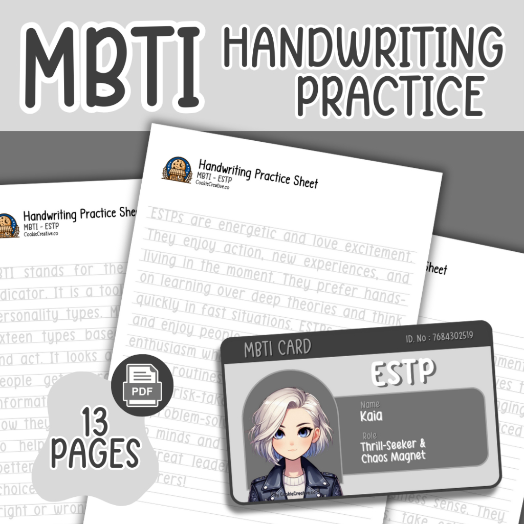 (PDF) handwriting practice book latihan tulisan cantik (mbti - estp ...
