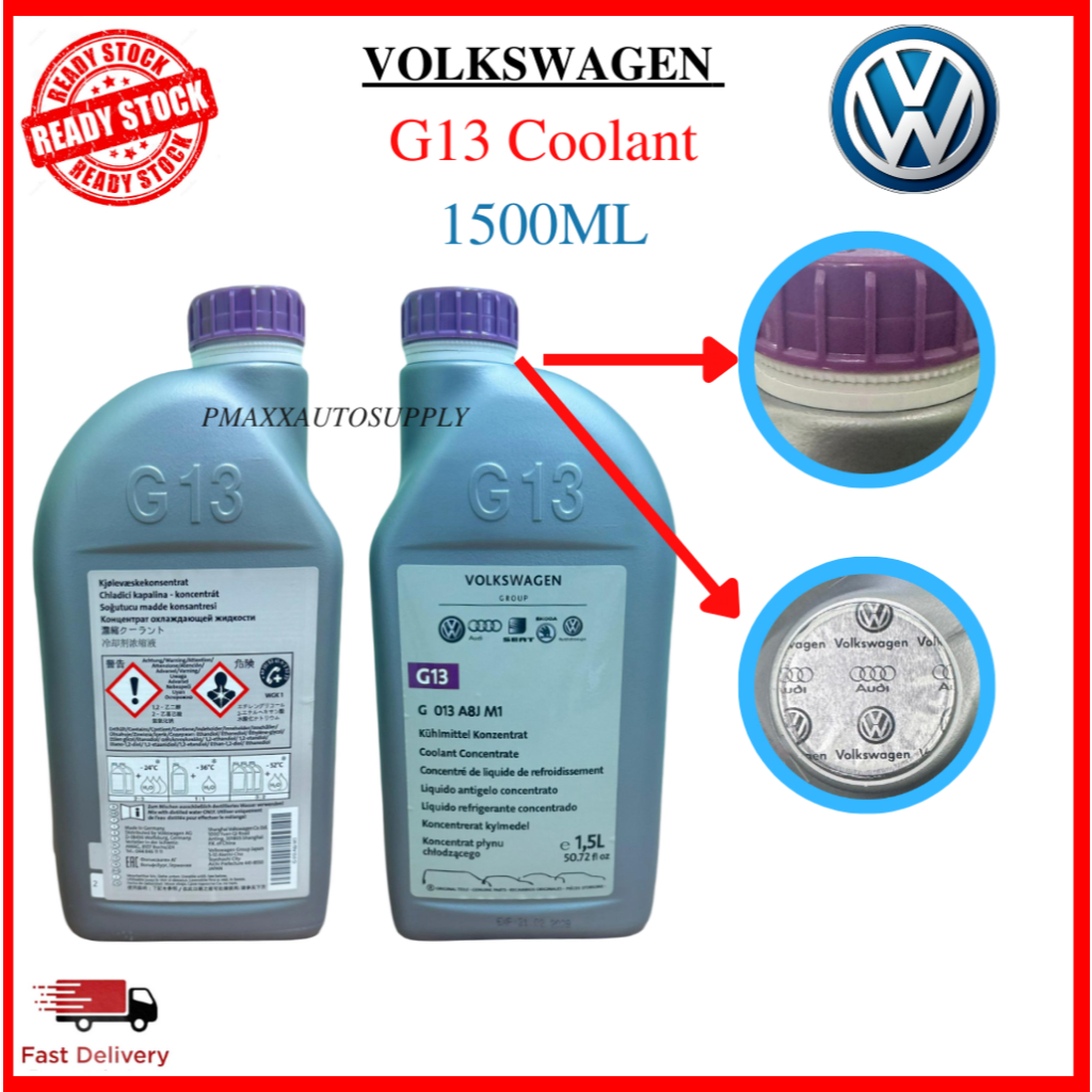 VOLKSWAGEN COOLANT, AUDI COOLANT ( G13 ) 1.5LITRE ( G013A8JM1 ) | Shopee Malaysia